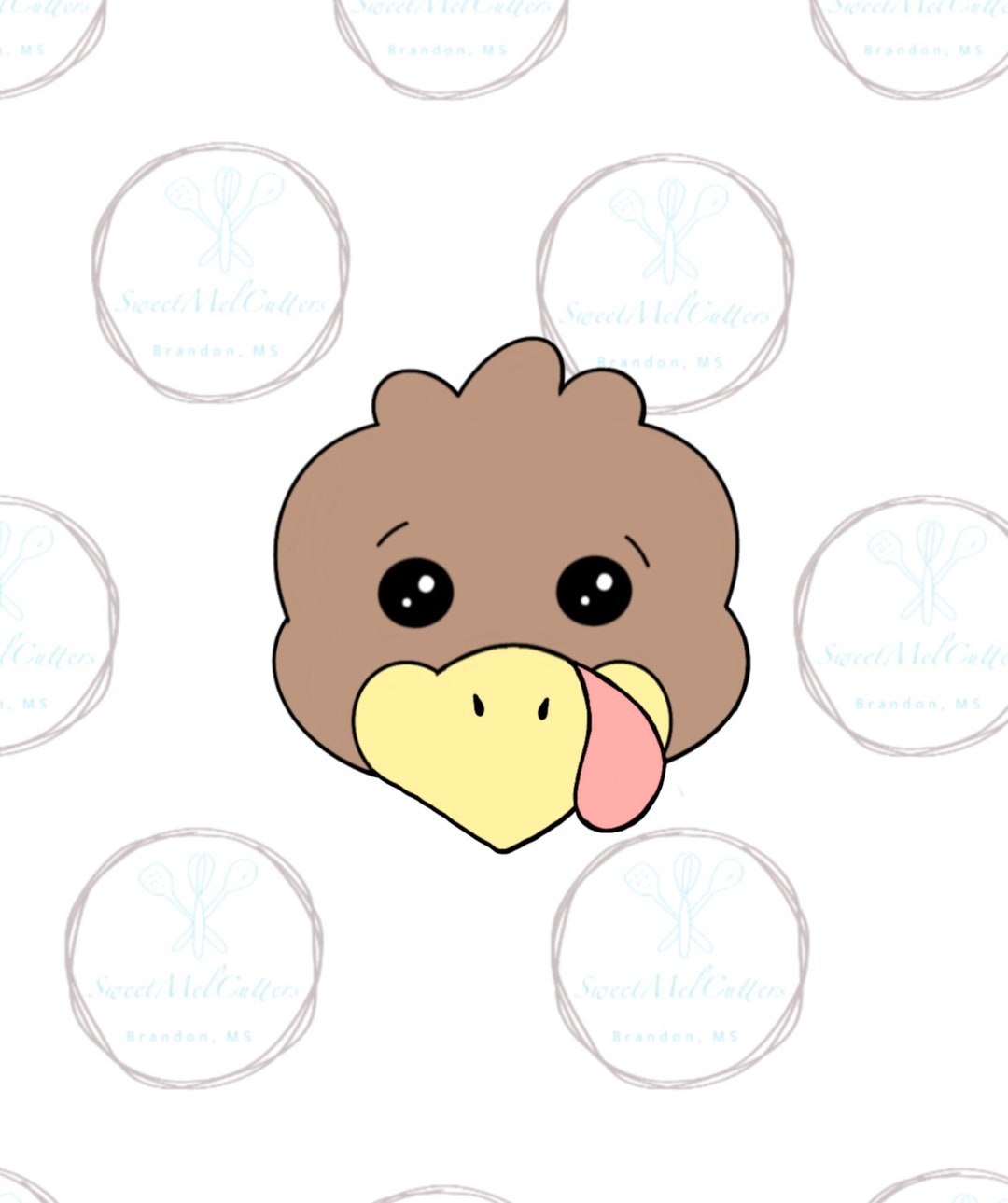 Cute Turkey Face Cookie Cutter - Etsy