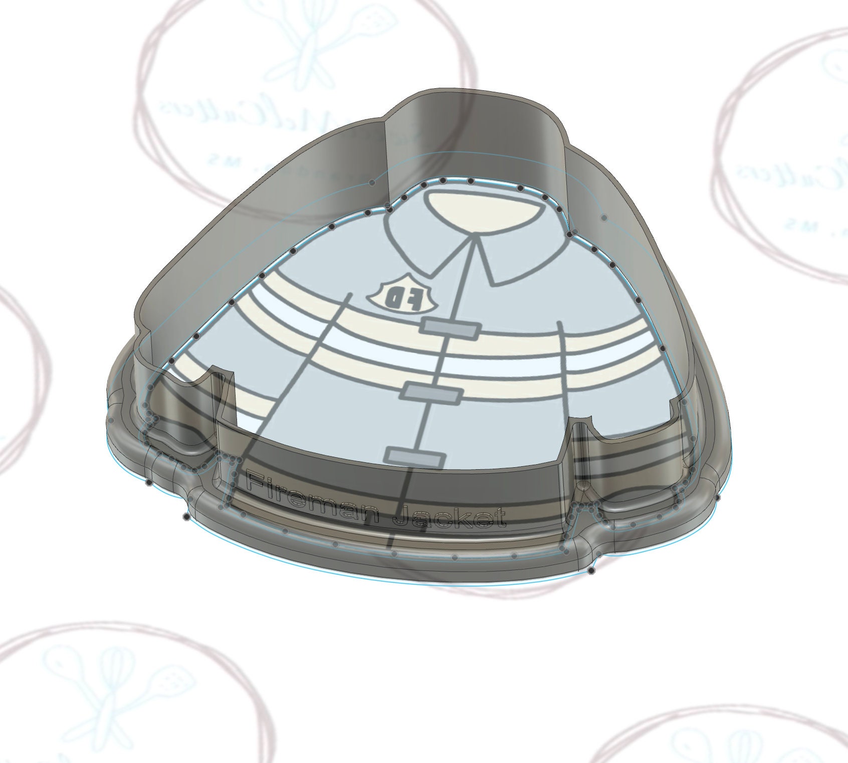 Fireman Jacket Cookie Cutter STL File Instant Download - Etsy