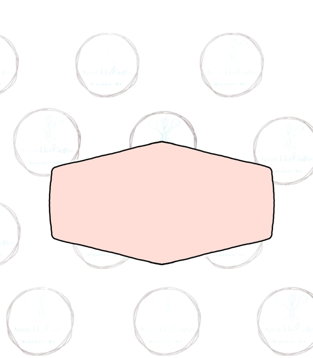 Elongated Hexagon Cookie Cutter - Etsy