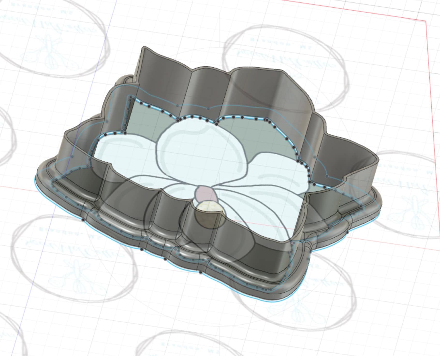 Magnolia Cookie Cutter STL File Instant Download - Etsy