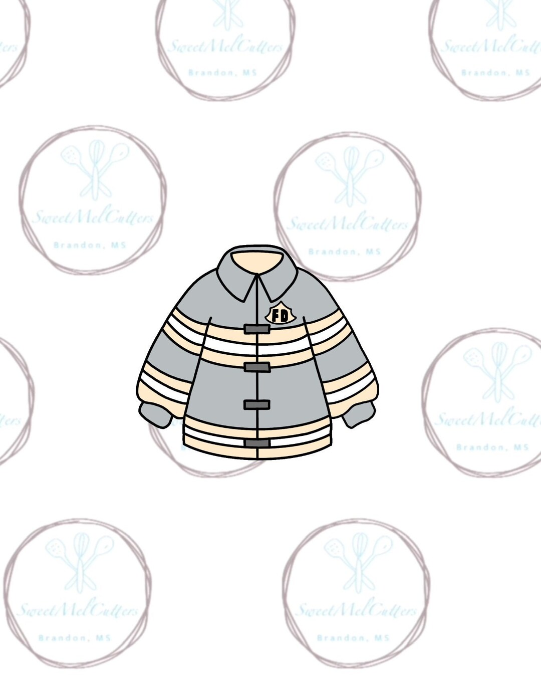 Fireman Jacket Cookie Cutter - Etsy