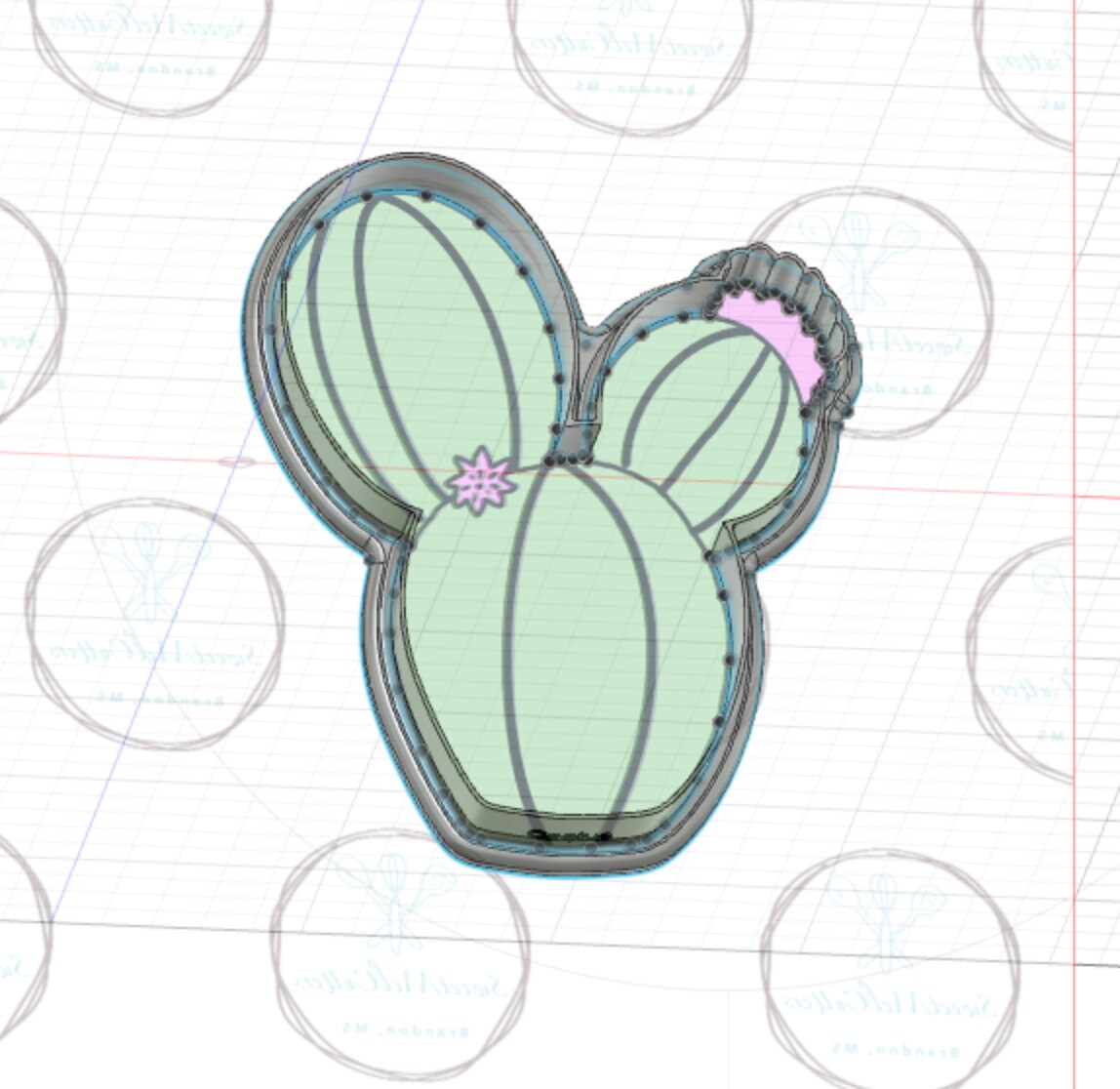 Cactus Two STL File Instant Download - Etsy