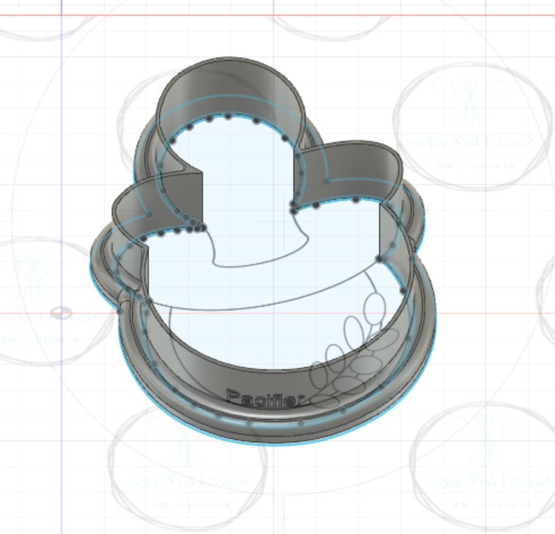 Pacifier Cookie Cutter STL File Instant Download - Etsy