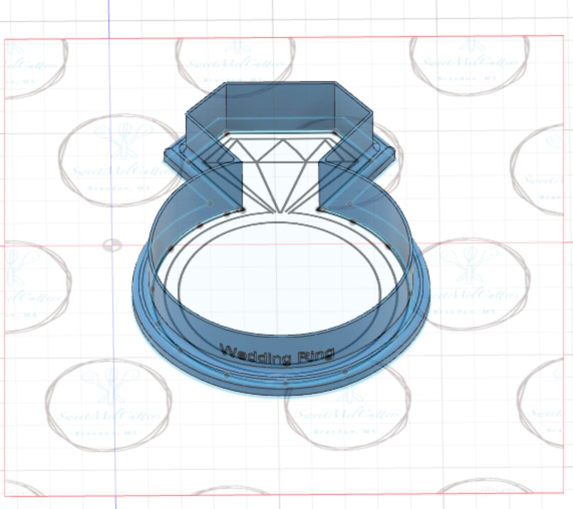 Wedding Ring Cookie Cutter STL File Instant Download - Etsy