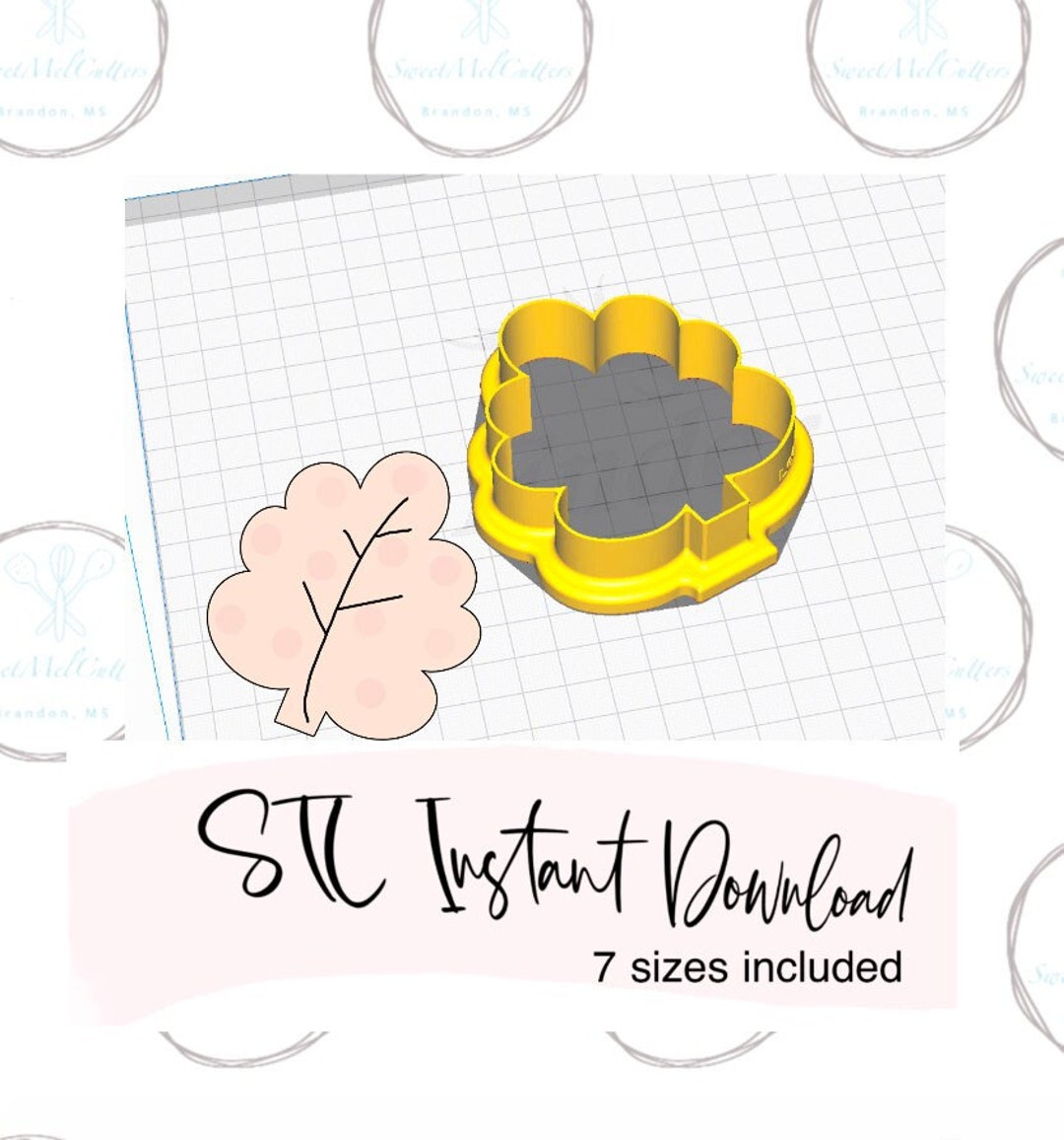 Fall Leaf One STL File Instant Download - Etsy