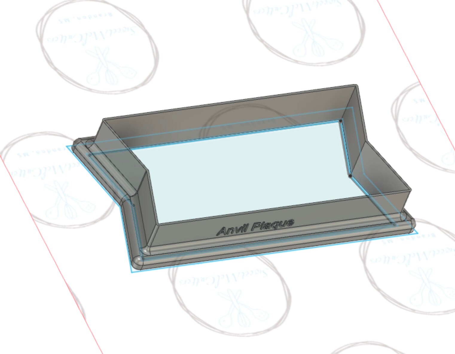 Anvil Plaque Cookie Cutter STL File Instant Download - Etsy