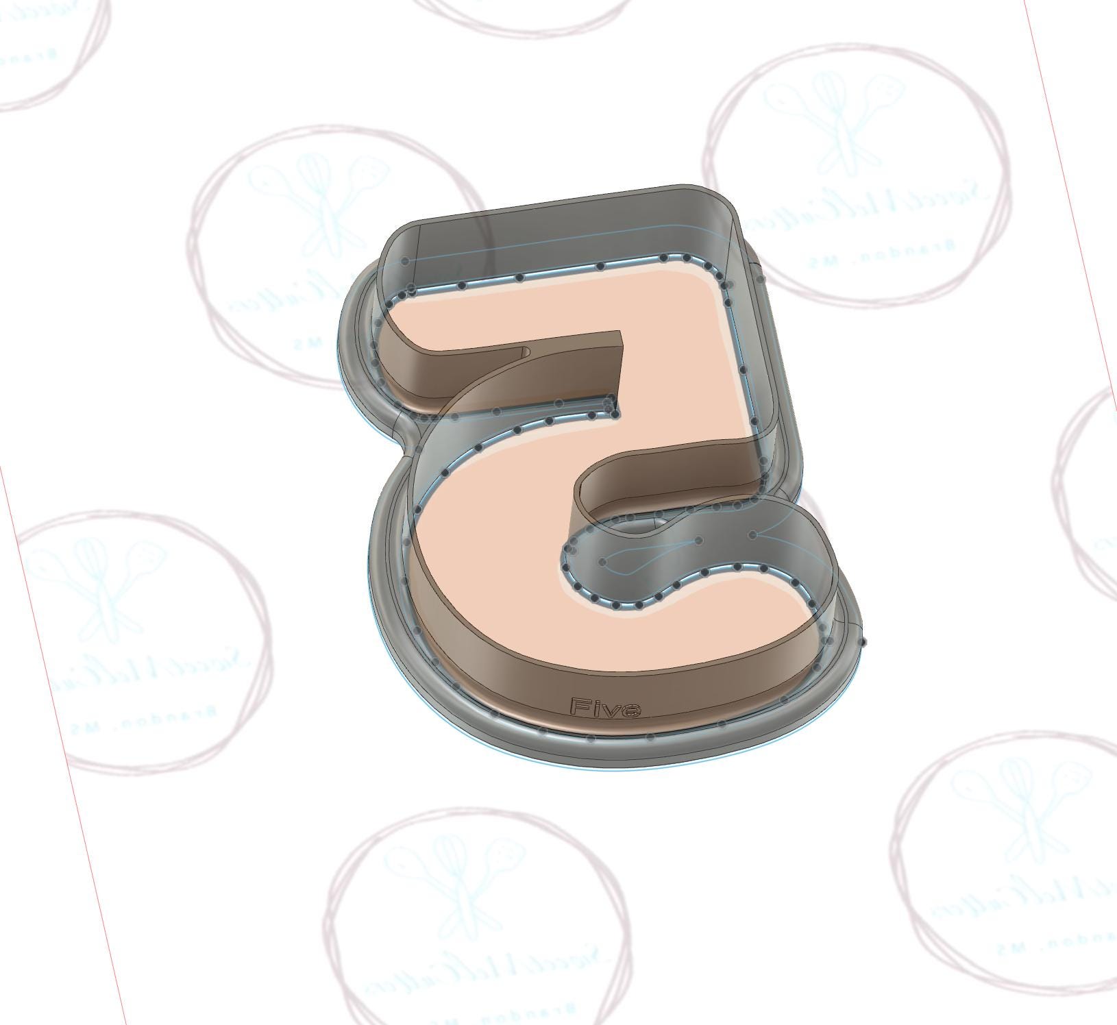 FIVE Cookie Cutter STL Instant Digital Downloads - Etsy