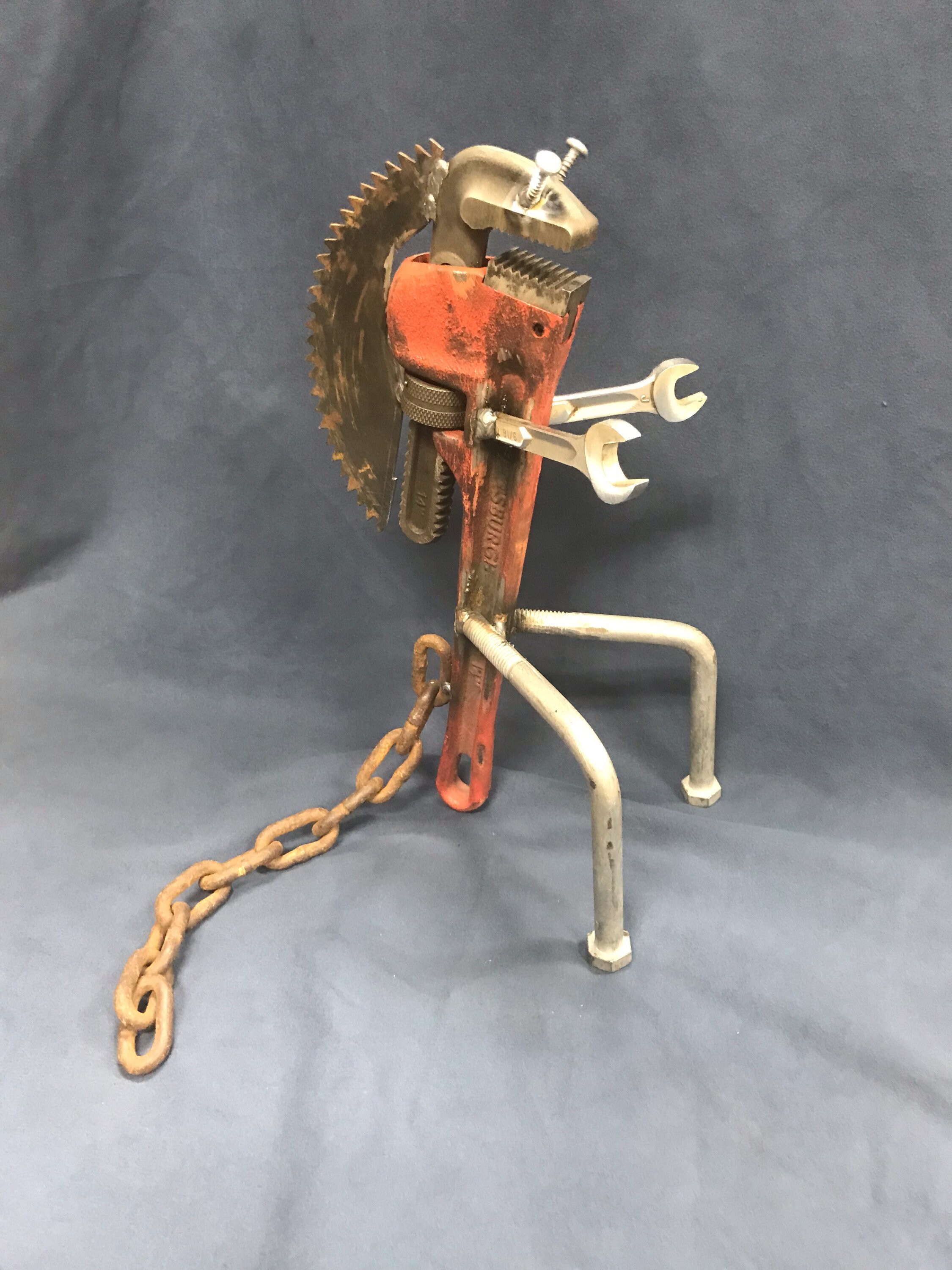 Metal Art T Rex Dinosaur From Salvage Tools - Etsy