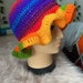 Crochet Rainbow Ruffle Hat Crochet Bucket Hat Wavy Brim - Etsy