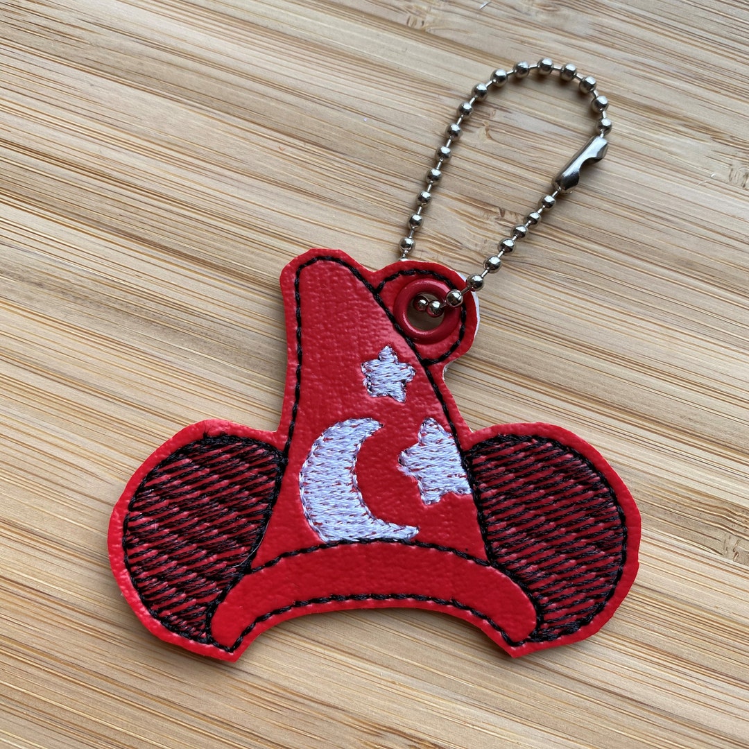Disney Inspired Sorcerer Mickey Hat Key Ring Keychain Charm. - Etsy