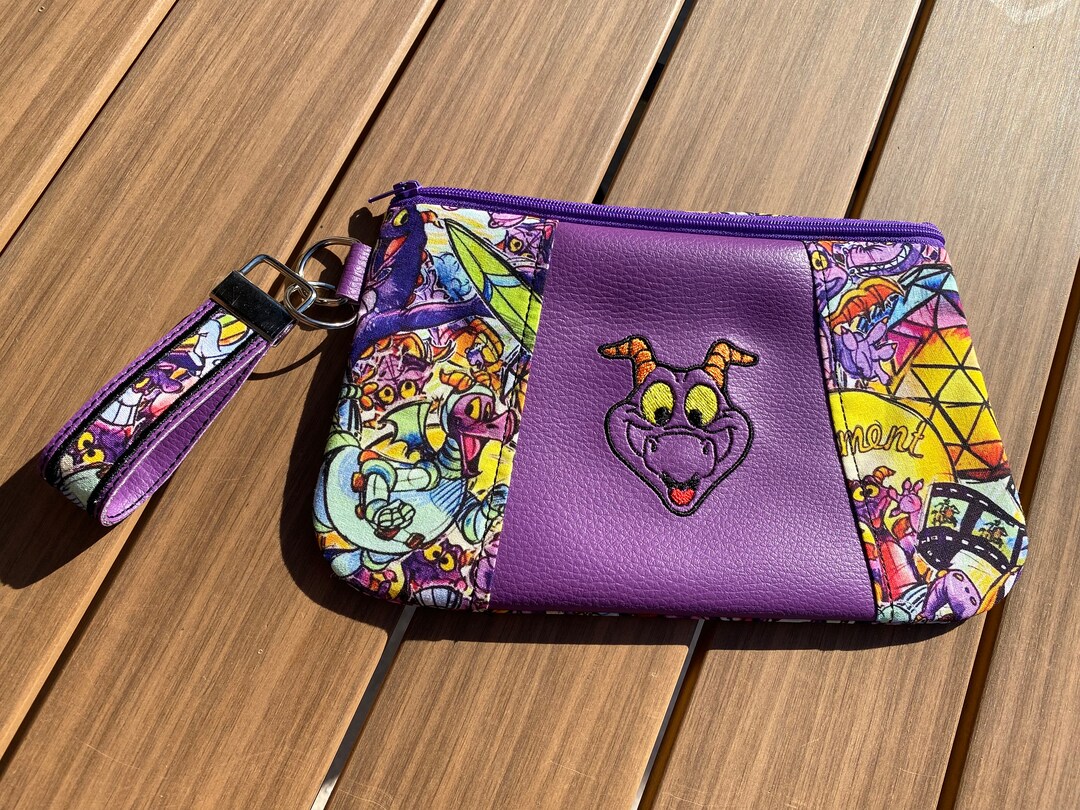 Handmade Fully Lined Purple Figment Disney Inspired Embroidered ...
