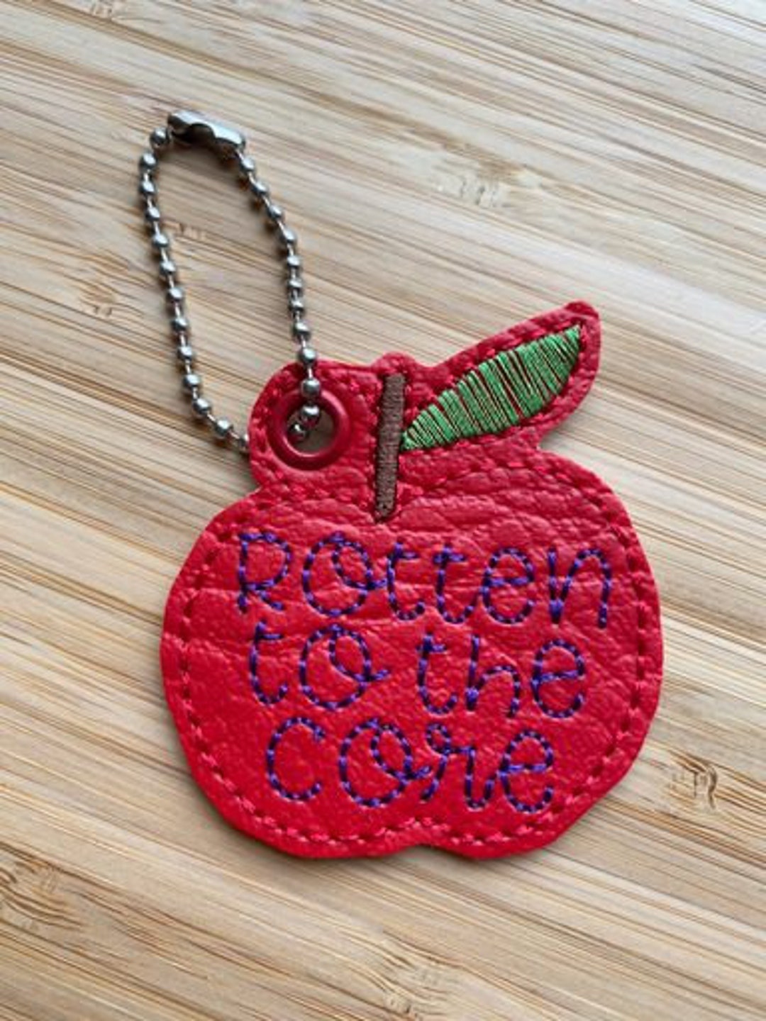 Disney Inspired Rotten to the Core Key Ring, Keychain, Charm ...