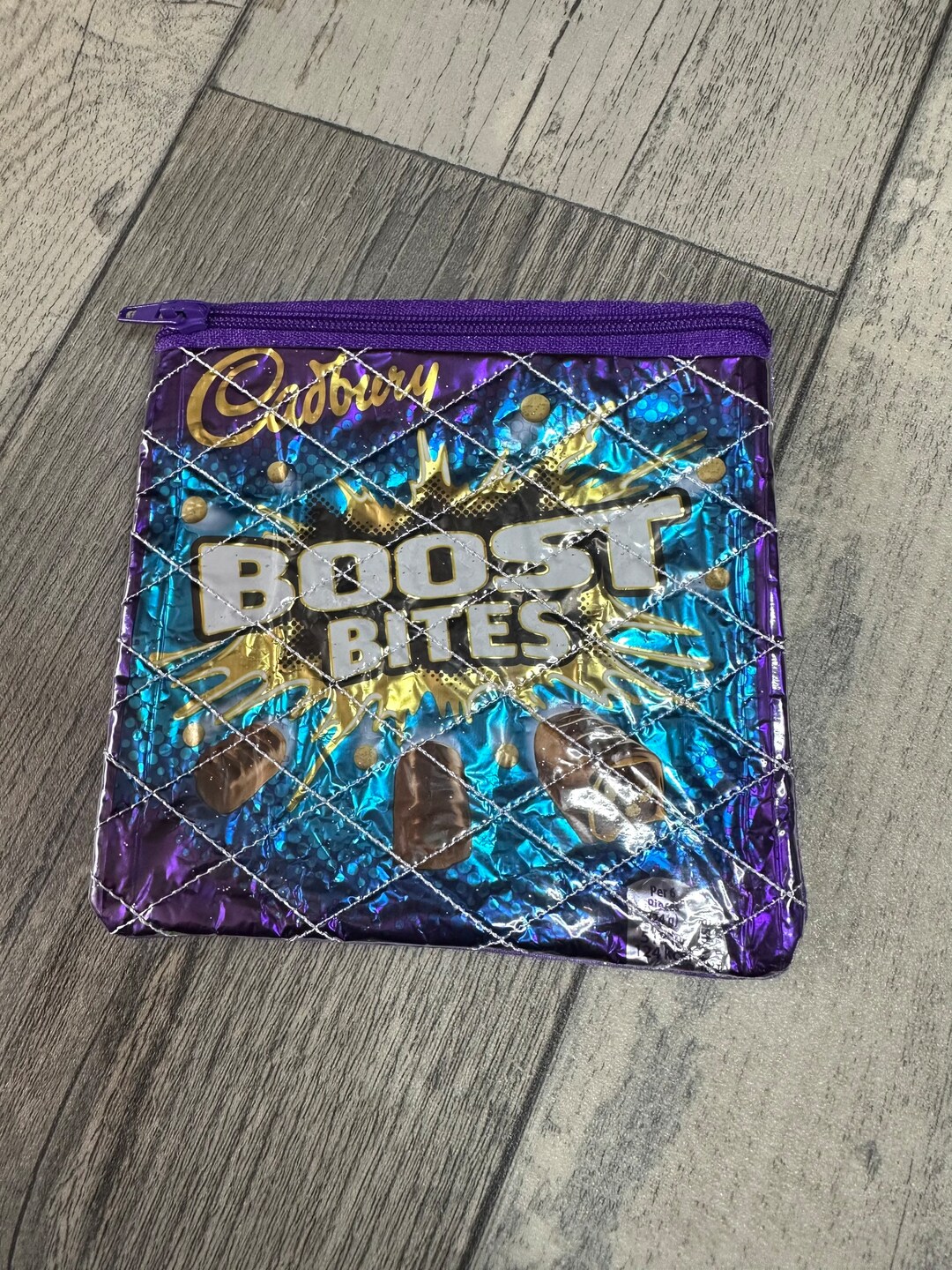 Recycled Cadburys Boost Bites Packet Chocolate Sweets Candy Purse Coin ...