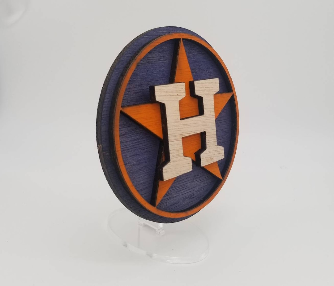 Astros 3D Desktop Logo With Acrylic Stand 3 or 5 Available - Etsy