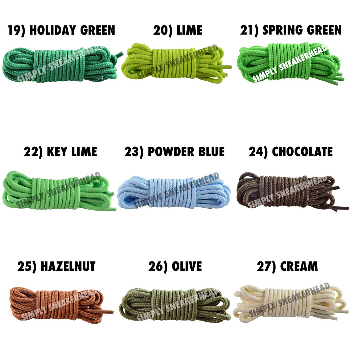 Full Vibrant Round Style Shoelaces Colorful Fantastic Laces | Etsy