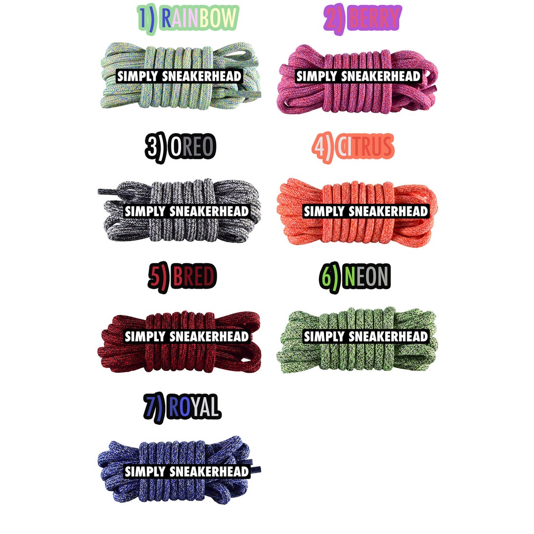 Rope Full Multicolor Style Shoelaces Colorful Fantastic Laces - Etsy