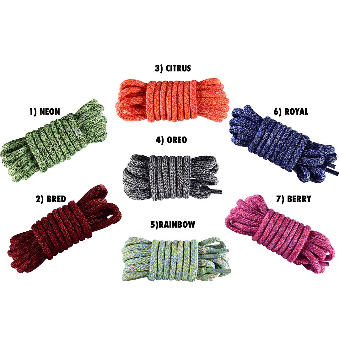 Rope Full Multicolor Style Shoelaces Colorful Fantastic Laces - Etsy