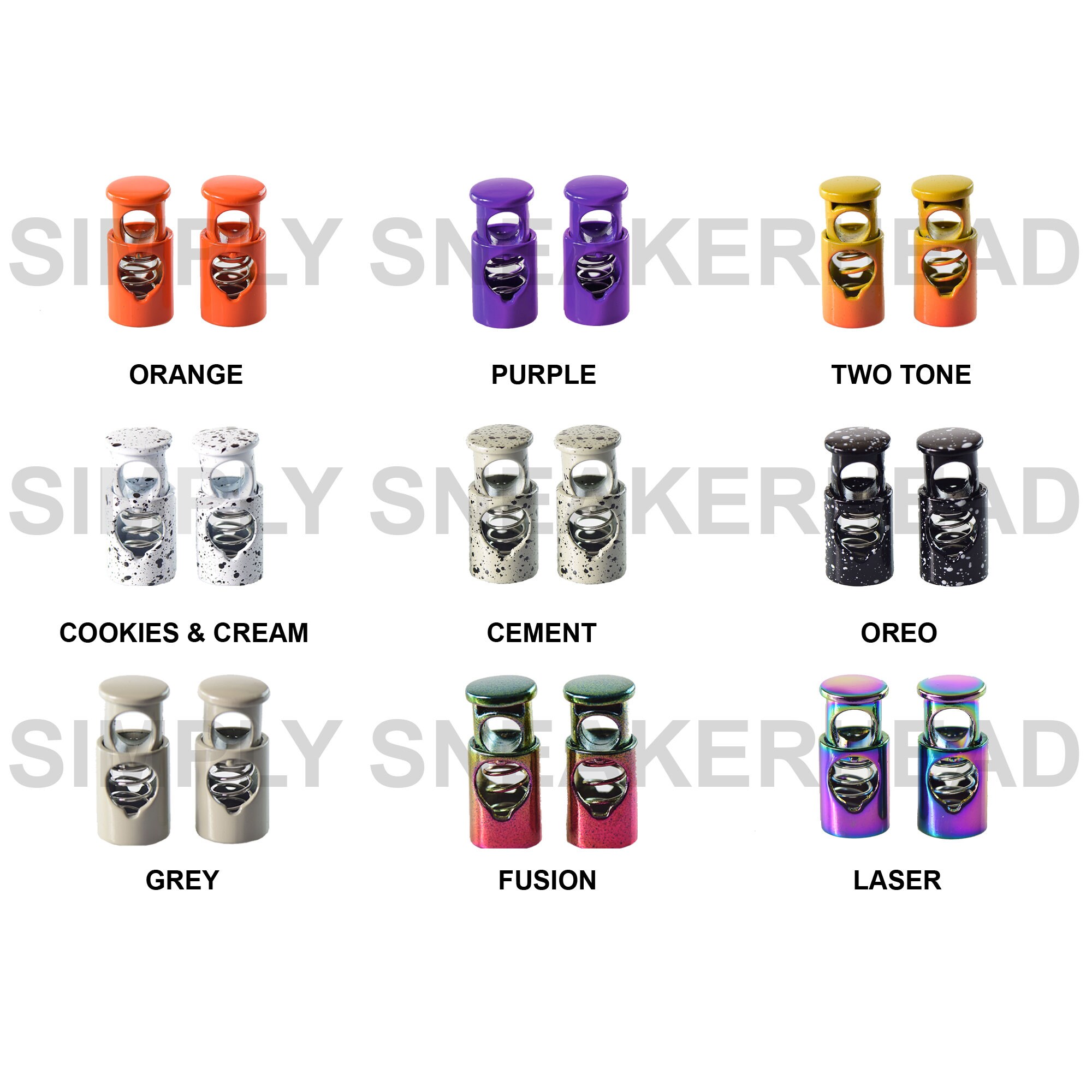 Metal Lace Locks Shoelaces Hoodies Shorts Stoppers Awesome - Etsy