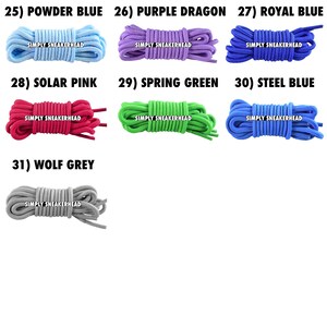 Full Vibrant Round Style Shoelaces Colorful Fantastic Laces - Etsy