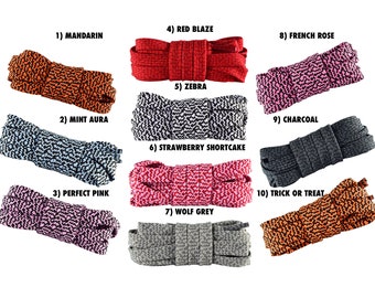 Full Vibrant Round Style Shoelaces Colorful Fantastic Laces | Etsy