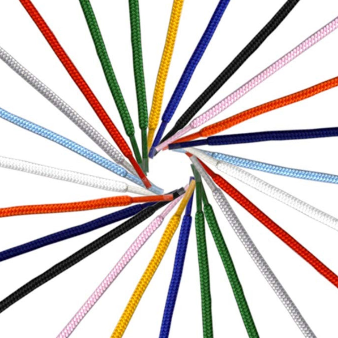 Full Vibrant Round Style Shoelaces Colorful Fantastic Laces - Etsy