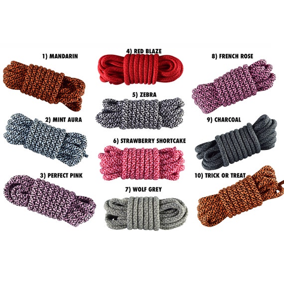 Rope Full Vibrant Dual Tone Style Shoelaces Colorful Fantastic - Etsy