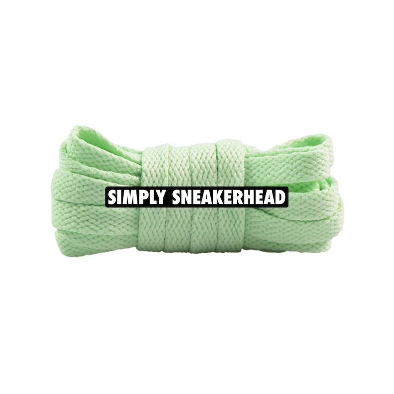 2026 Key Lime Full Vibrant New Flat Classic Style Shoelaces 7mm ...