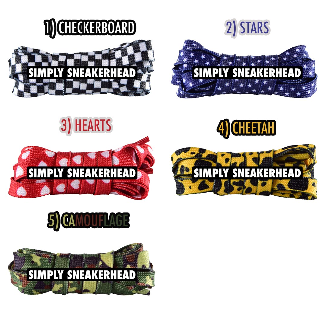 Full Printed Hearts Cheetah Stars Checkerboard Camouflage 2024 Flat ...
