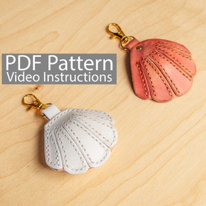 PDF Pattern Leather Clam Seashell Keychain/key Fob/bag Charm - Etsy
