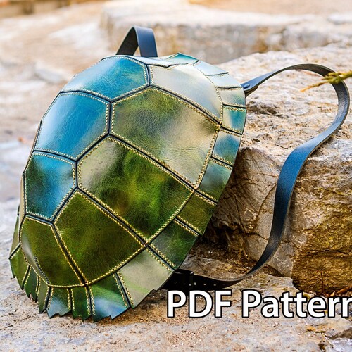 PDF Pattern Leather Turtle Shell Backpack | Etsy