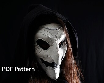 PDF Pattern Leather Teeth Monster Mask | Etsy