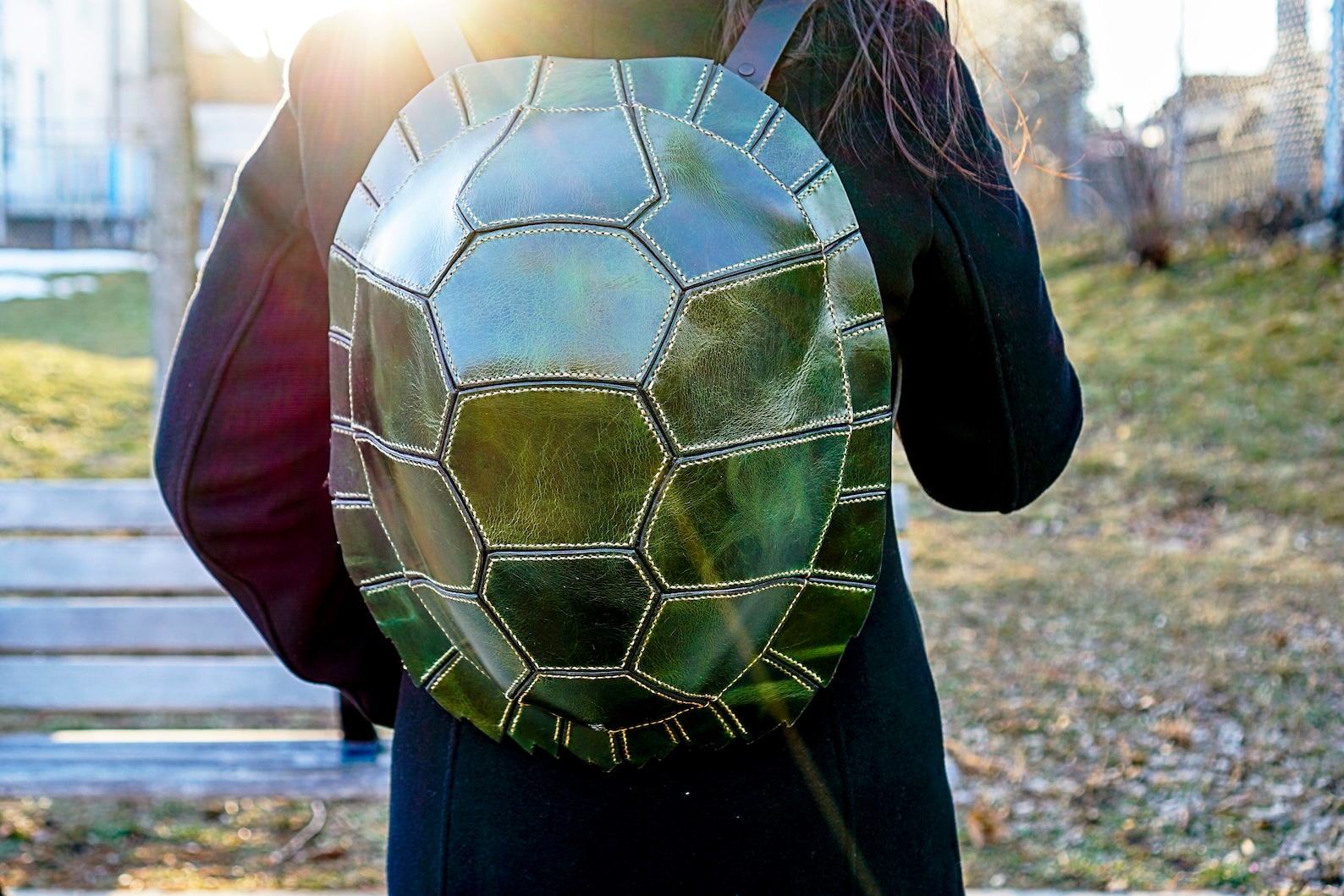 PDF Pattern Leather Turtle Shell Backpack - Etsy