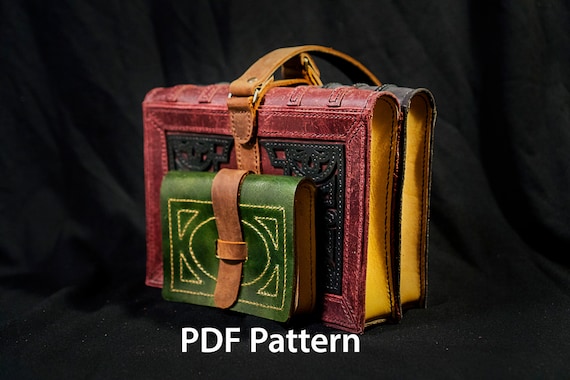 PDF Pattern Leather Book Purse - Etsy
