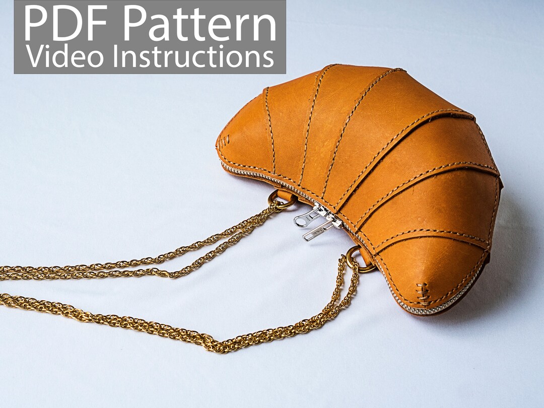 PDF Pattern Leather Croissant Purse - Etsy