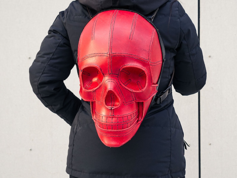 PDF Pattern Leather Skull Backpack - Etsy