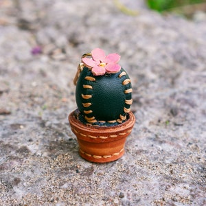 PDF Pattern Leather Cactus Keychain - Etsy
