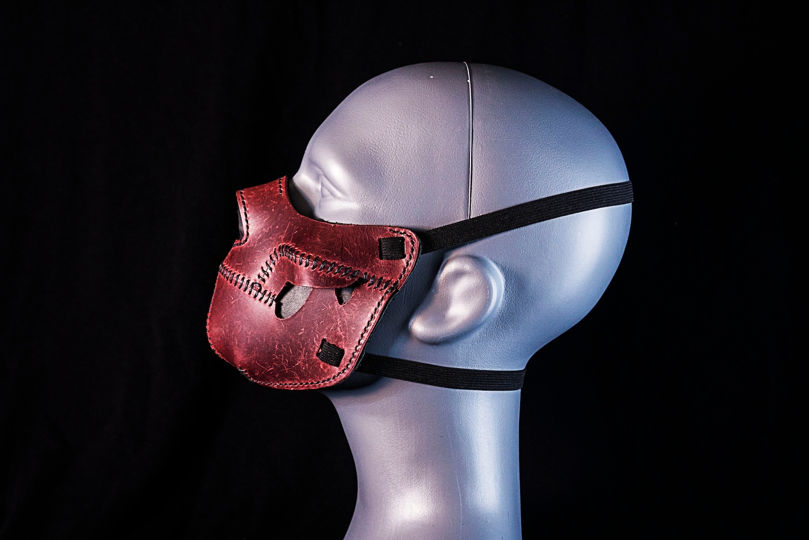 PDF Pattern Leather Skull Half Mask - Etsy