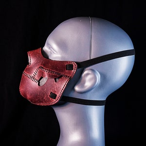 PDF Pattern Leather Skull Half Mask - Etsy