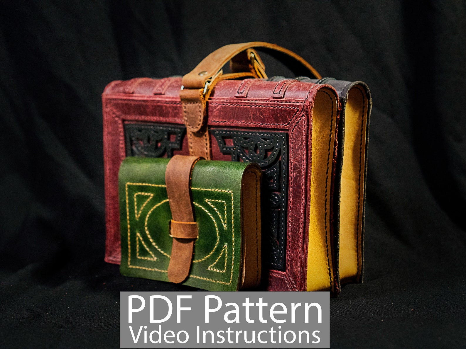 PDF Pattern Leather Book Purse - Etsy