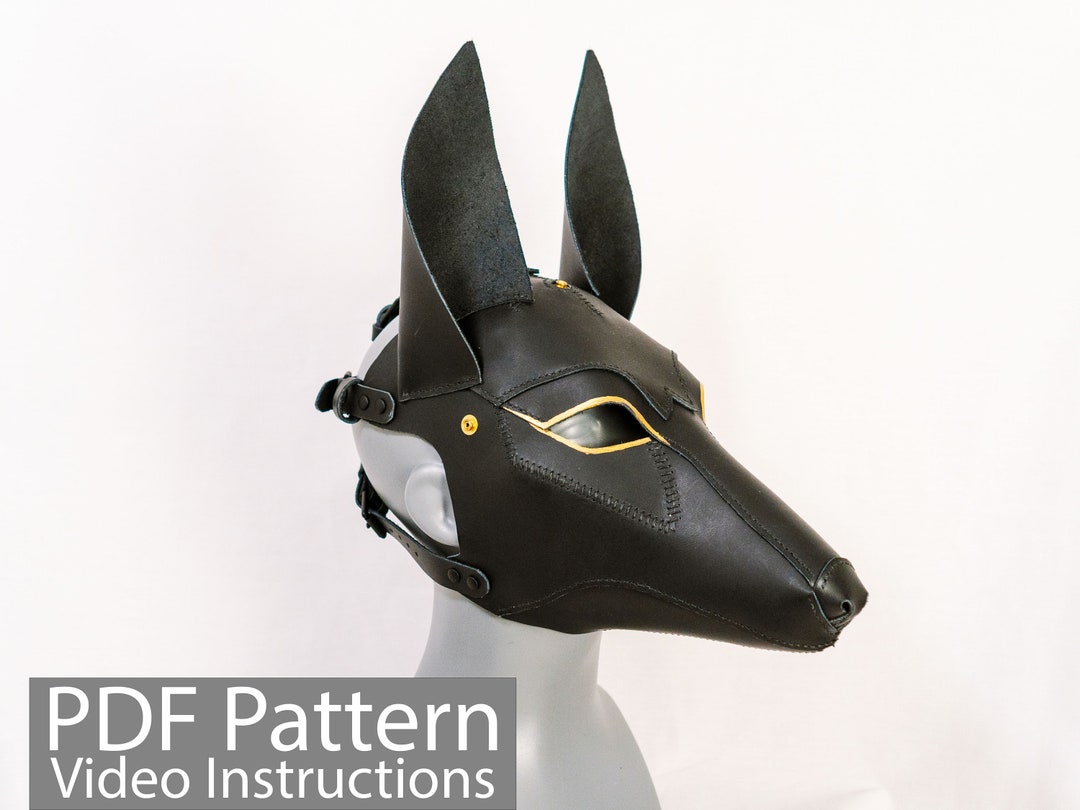 PDF Pattern Leather Anubis Mask - Etsy