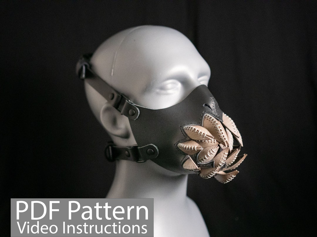 PDF Pattern Leather Leech Teeth Mask - Etsy