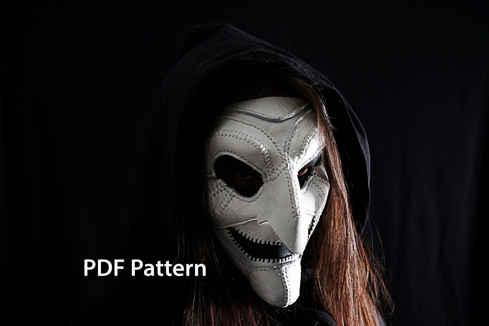 PDF Pattern Leather Witch Mask - Etsy
