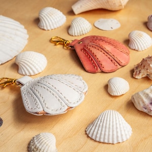 PDF Pattern Leather Clam Seashell Keychain/key Fob/bag Charm - Etsy