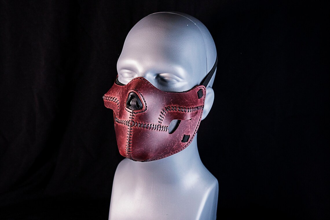 PDF Pattern Leather Skull Half Mask | Etsy