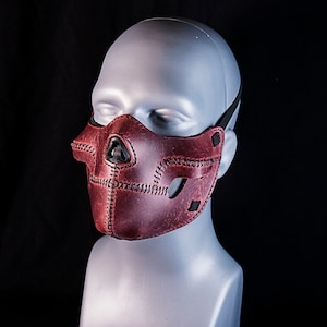 PDF Pattern Leather Skull Half Mask - Etsy