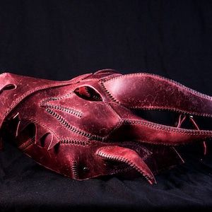 PDF Pattern Leather Dragon Mask - Etsy