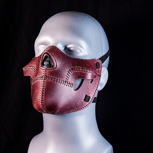 PDF Pattern Leather Skull Half Mask - Etsy