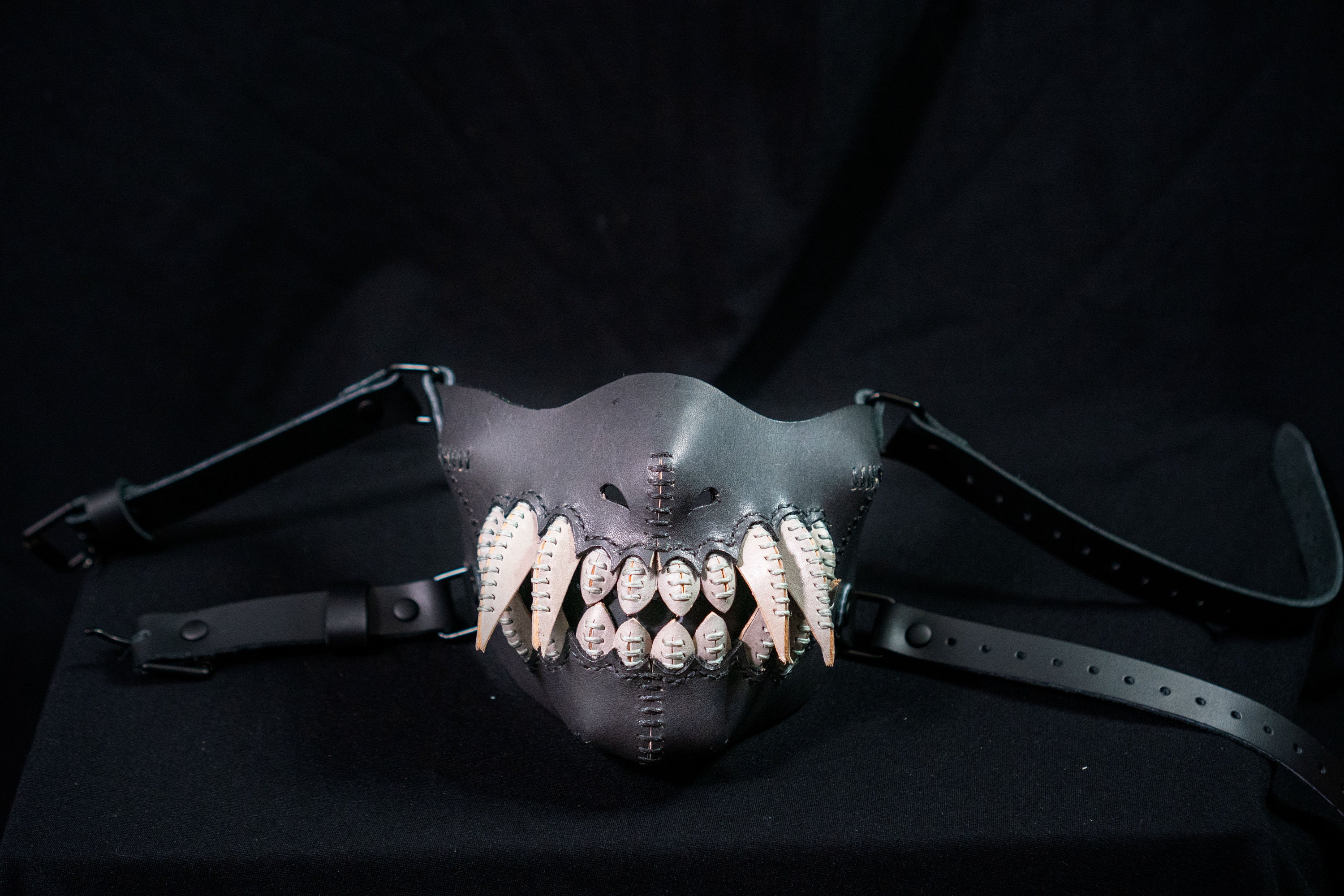 PDF Pattern Leather Teeth Monster Mask | Etsy