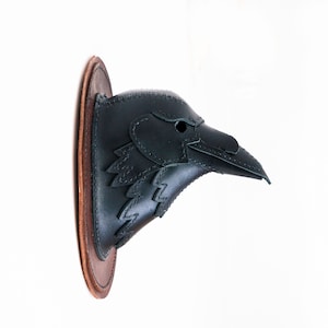 PDF Pattern Leather Raven Head Wall Mount - Etsy
