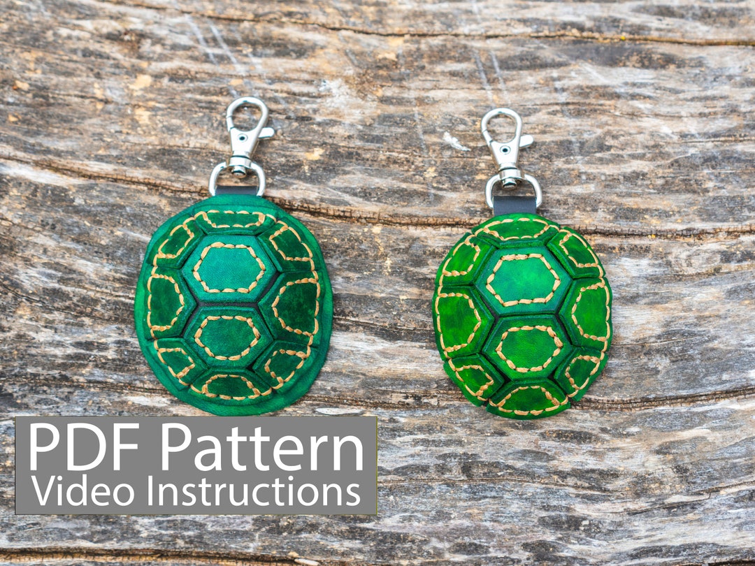 PDF Pattern Leather Turtle Shell Keychain/key Fob - Etsy